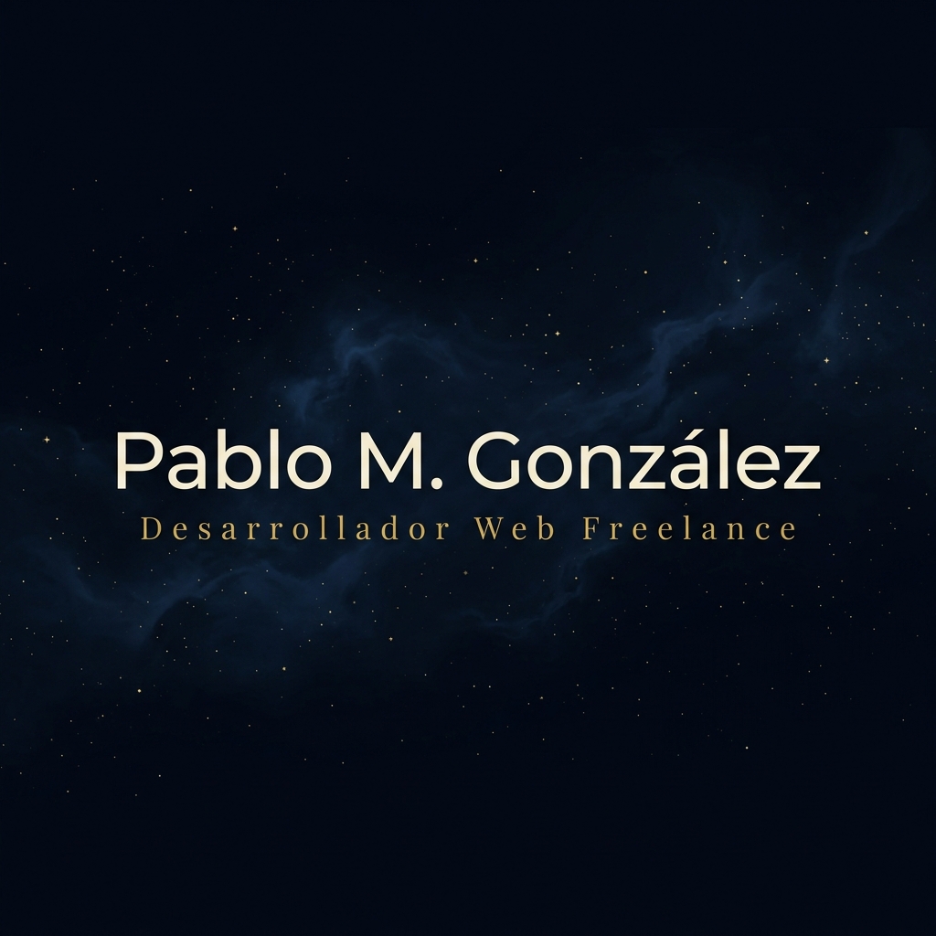 Pablo M.G. — Web Developer